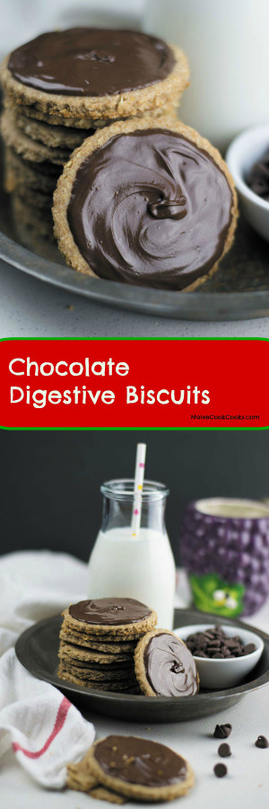 Whole Wheat Chocolate Digestive Biscuits – Naive Cook Cooks